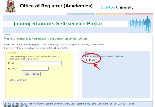 Egerton University Admission Portal, Check Whether You Are Admitted At
